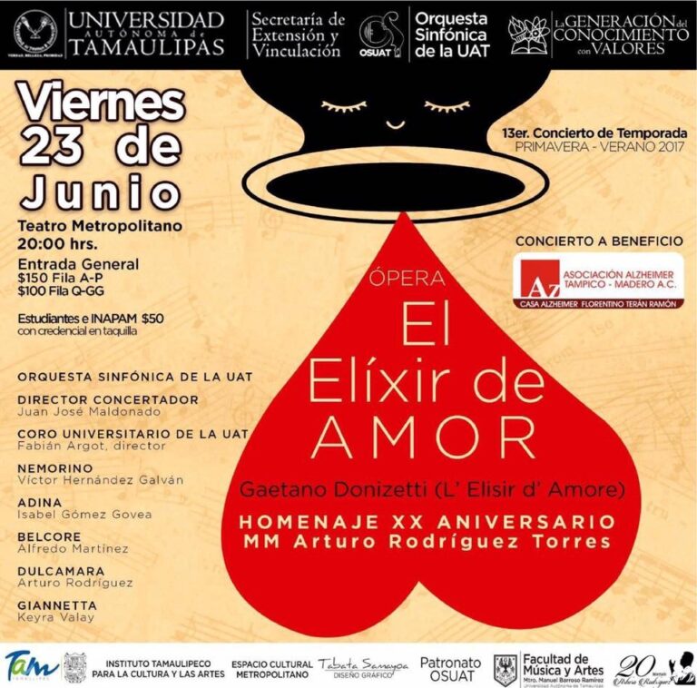 'El elixir de amor'... ¿por primera vez en Tampico? - Martha Olivia